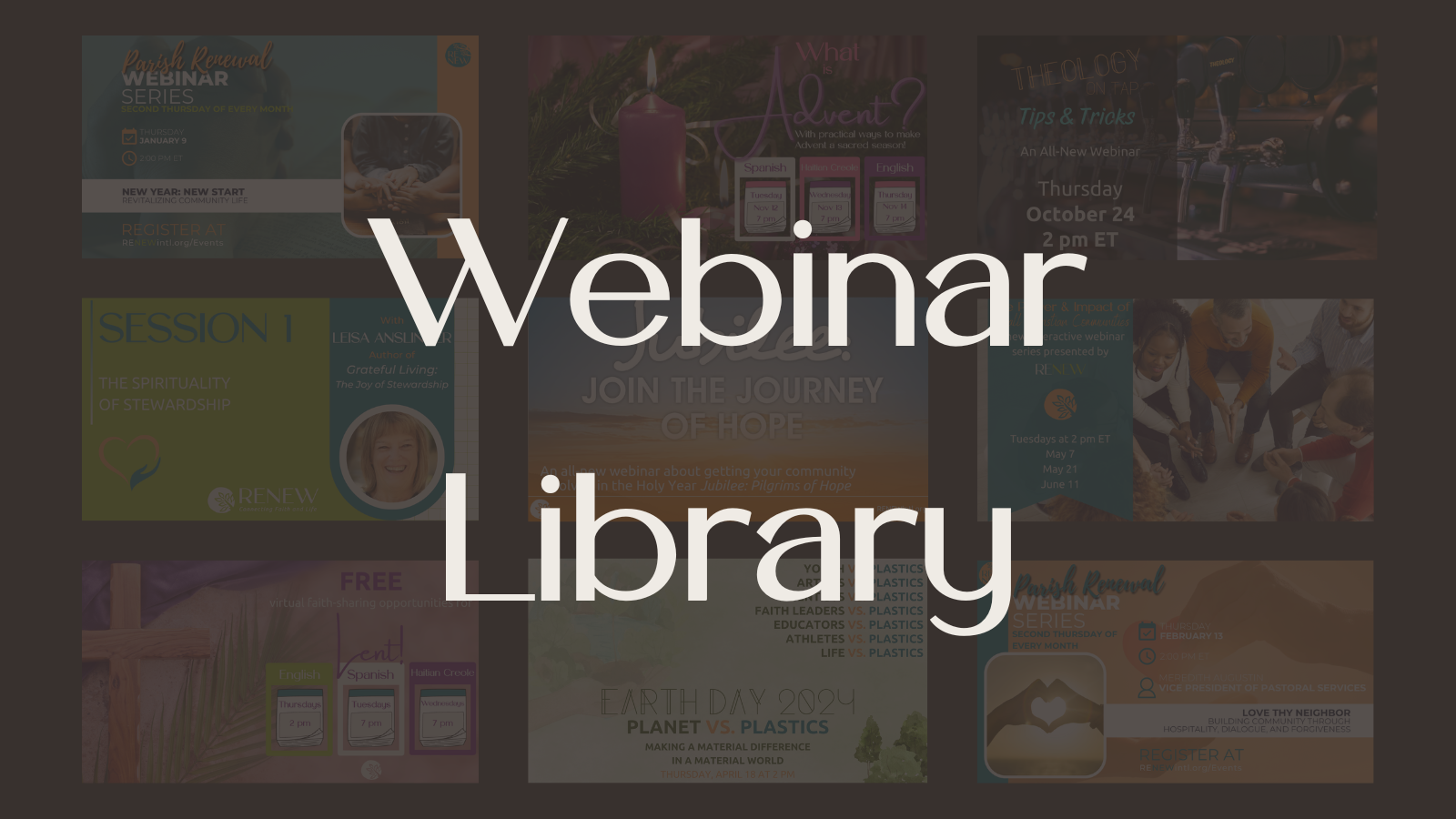 Webinar library